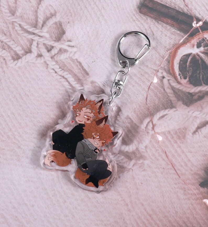 TPOF Fox / BTD Ren Hana Acrylic Charm Keychain - Etsy