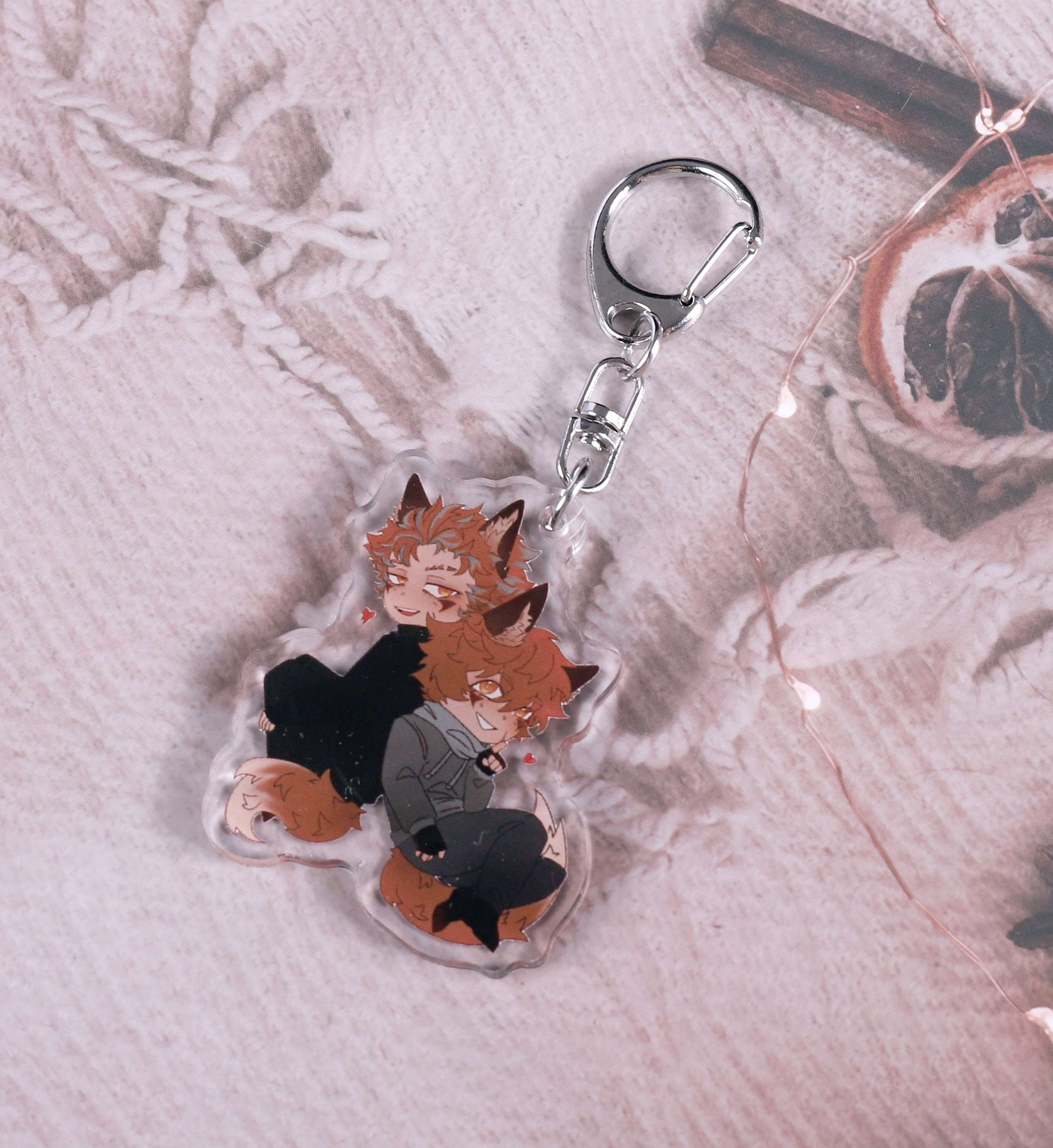 TPOF Fox / BTD Ren Hana Acrylic Charm Keychain - Etsy