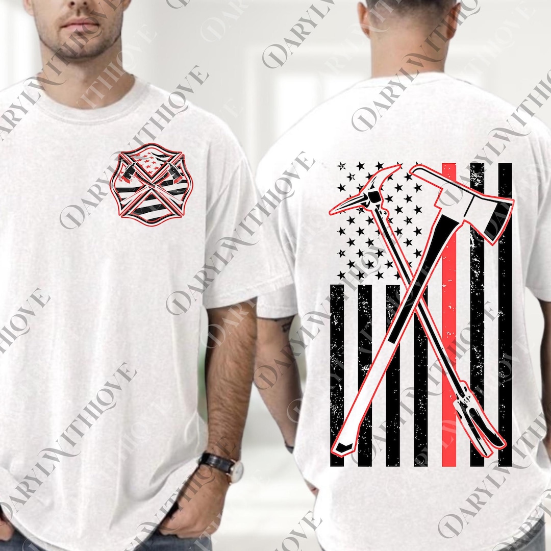 Firefighter Axe Flag Png, Fire Dept Graphic Digital File, Patriotic ...