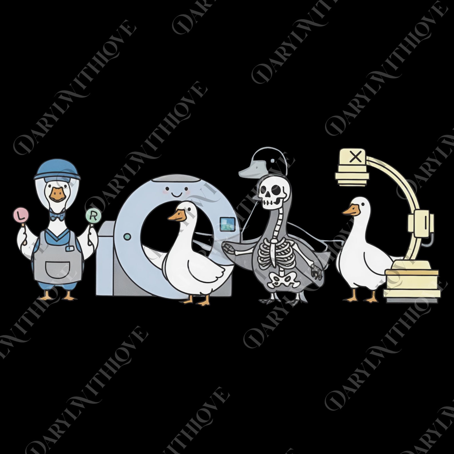 Radiologic Technologist Goose Png, Funny X-ray Tech Png, Radiologic ...