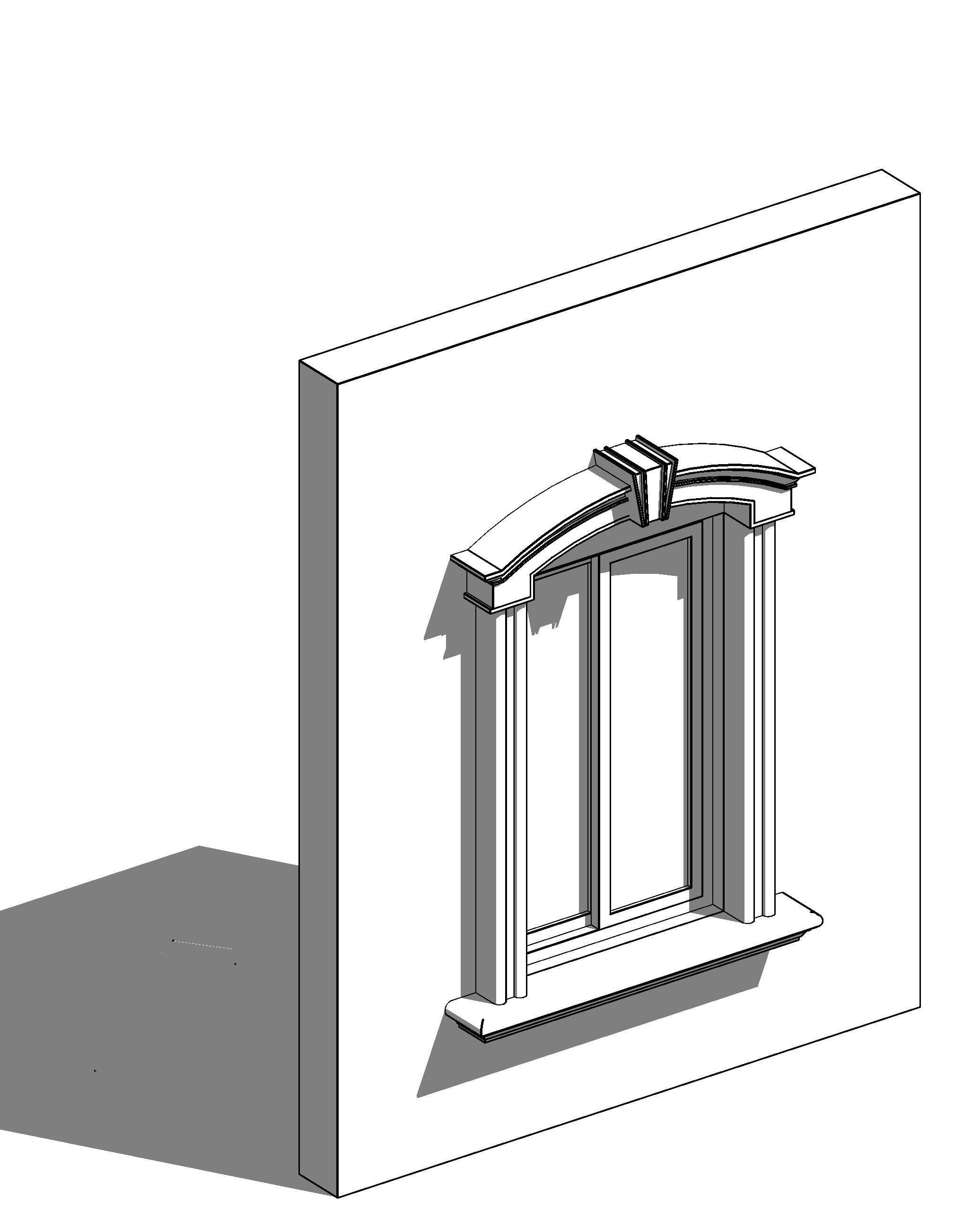 Parametric Arched Classical Window | Revit Family | Fully Editable ...