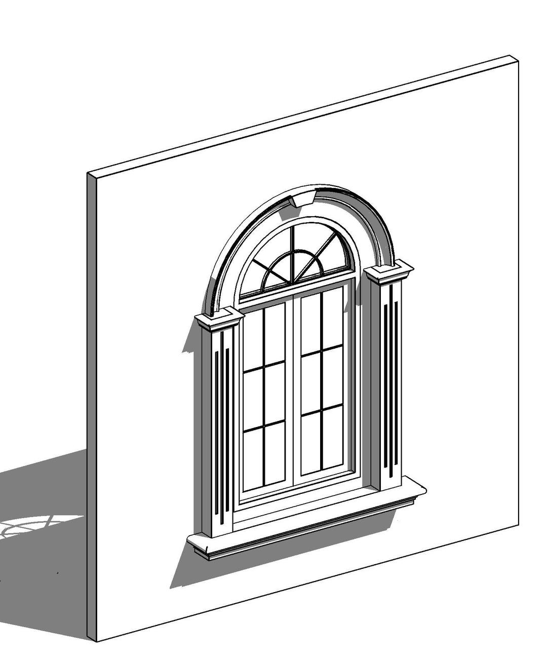Parametric Classical Window | Revit Family | Fully Editable ...
