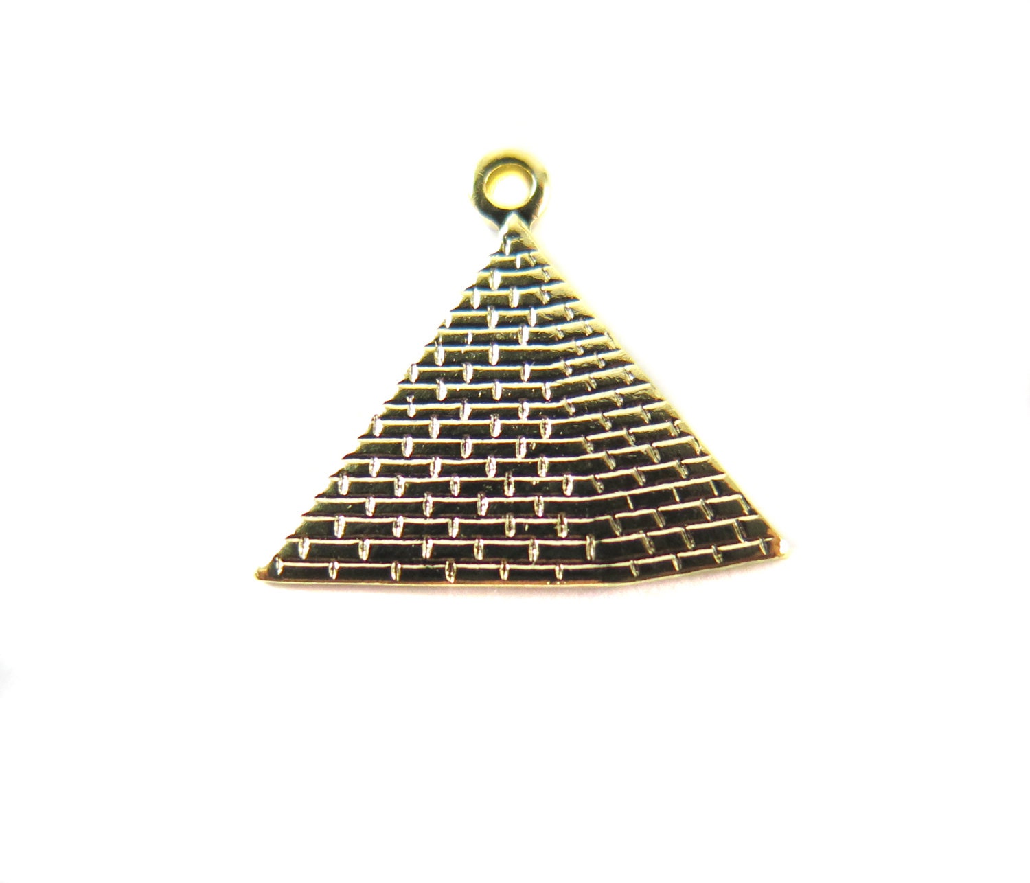 Gold Plated Pyramid Charms 2X M605-C | Etsy