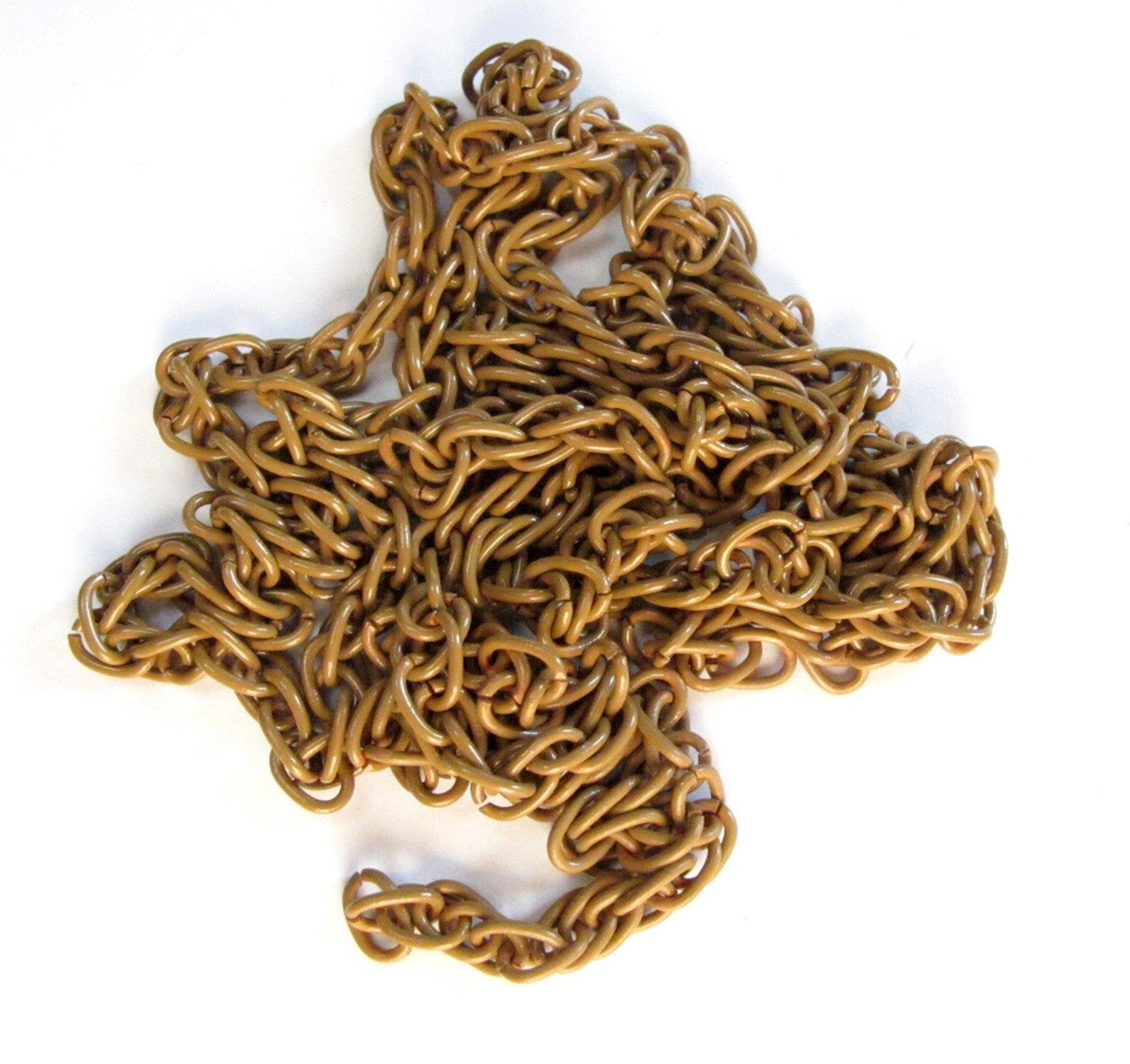 Vintage Brown Enamel Rope Chain 3 Feet C625 SALE 25% Off | Etsy