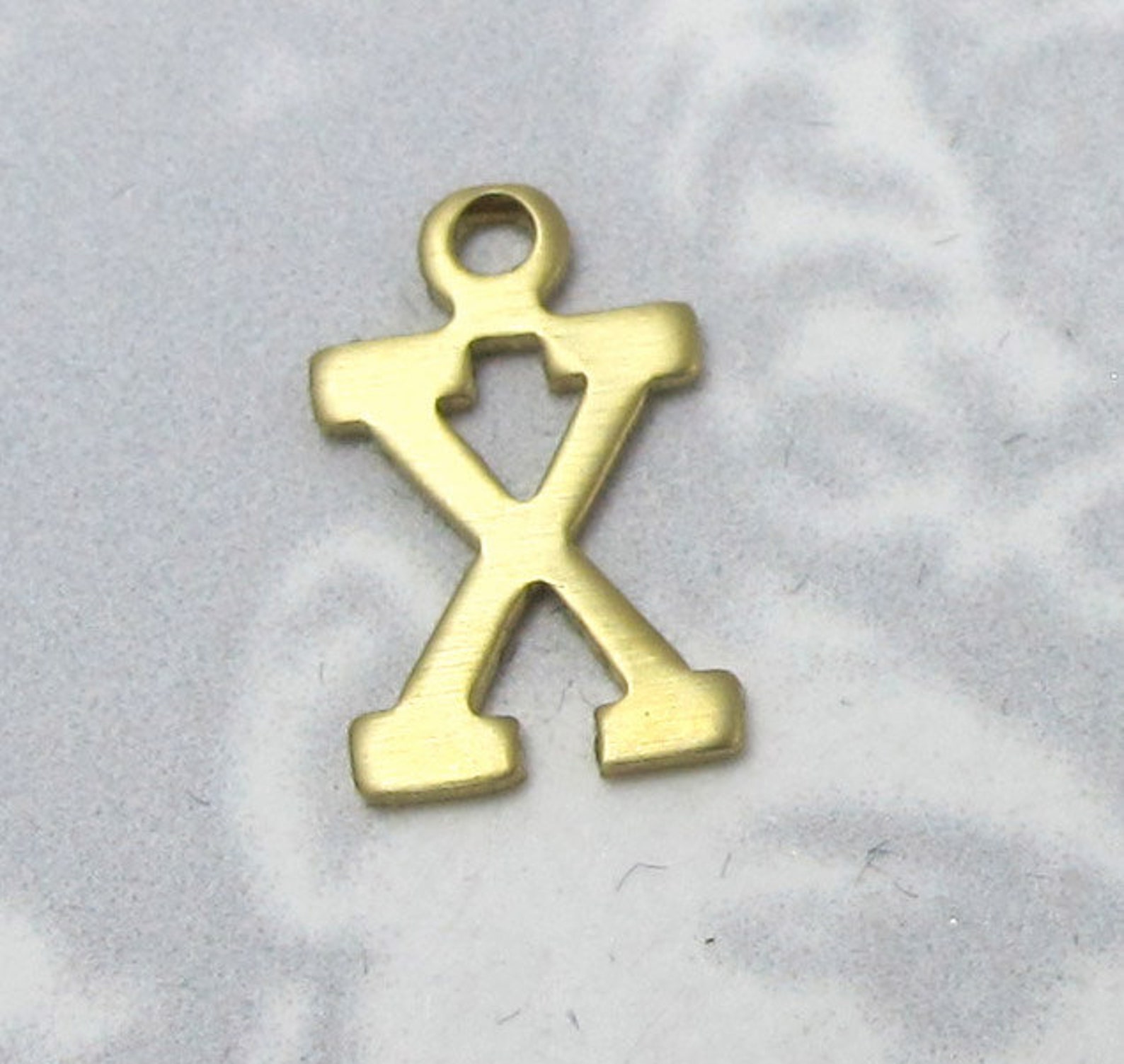 Raw Brass Letter X Charms (10X) (A523) - Etsy