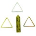 Small Gold Plated Triangle Shape Wire Charms 12x K207-C - Etsy