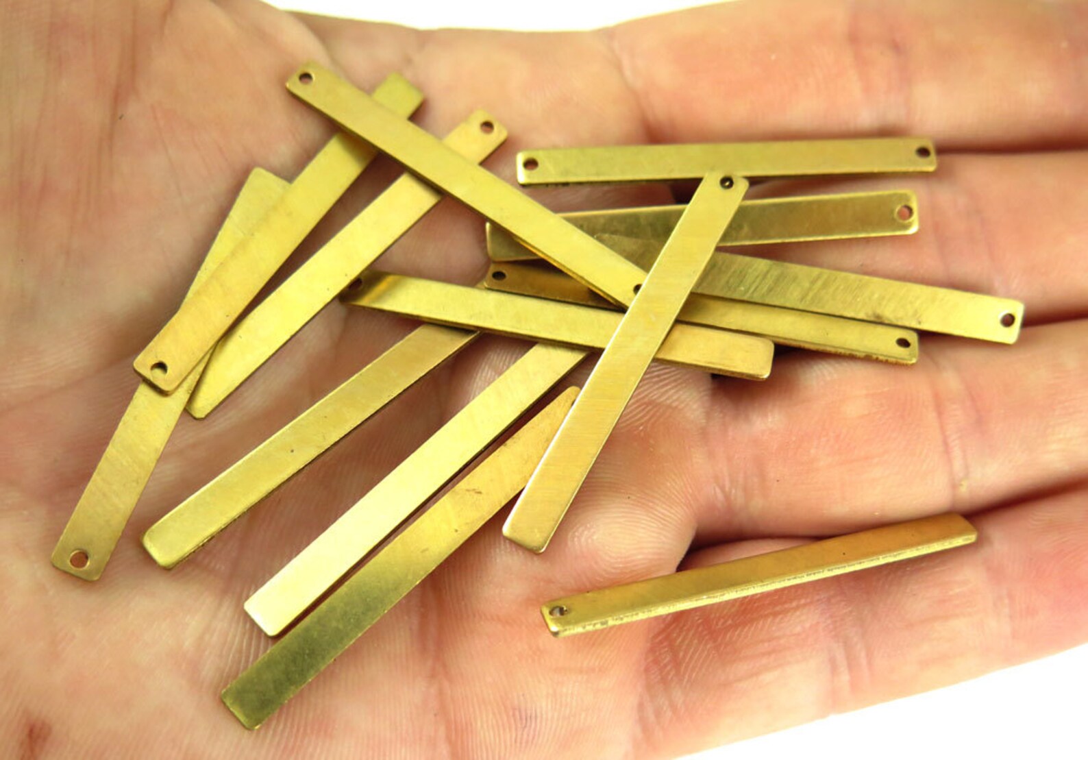 Engraving Rectangle Stick Charms With 1 Hole 41mm 6X - Etsy