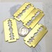 Vintage Style Razor Blade Engraving Pendants Dull Edge 4X - Etsy