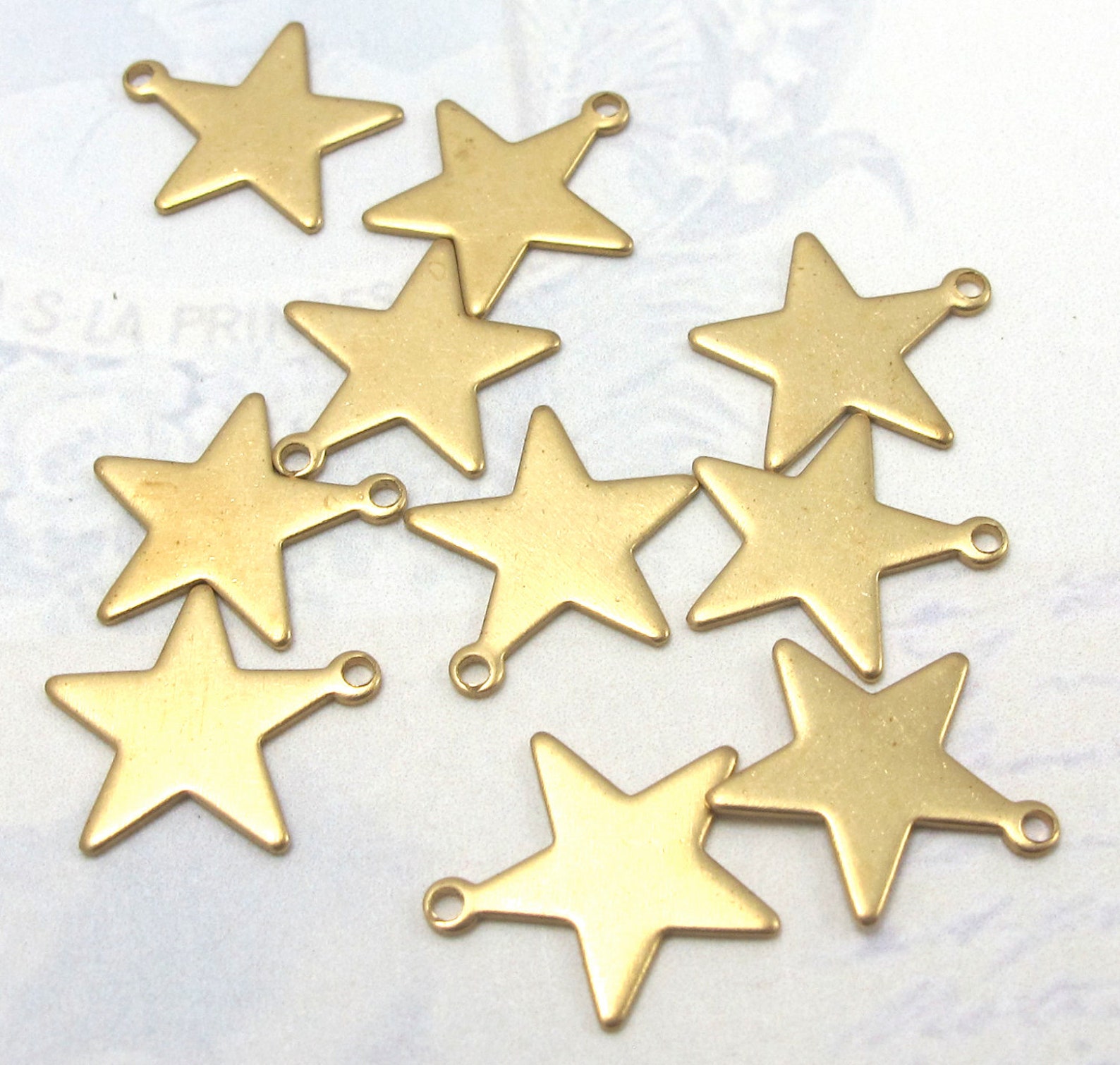 Brass Engraving Star Charms 16X M784 - Etsy