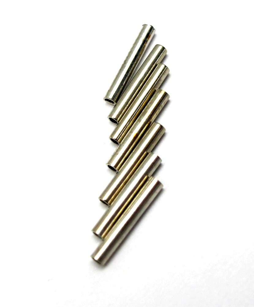 SALE Vintage Rhodium Plated Tube Beads app 144X B537 | Etsy