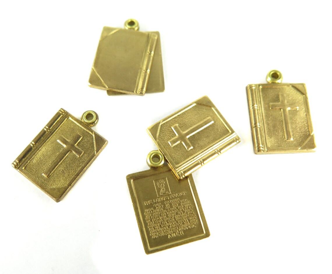 The Lord's Prayer Bible Shaped Lockets 1X M530 - Etsy