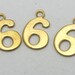Raw Brass Number 6 Charms (10X) (A533) - Etsy