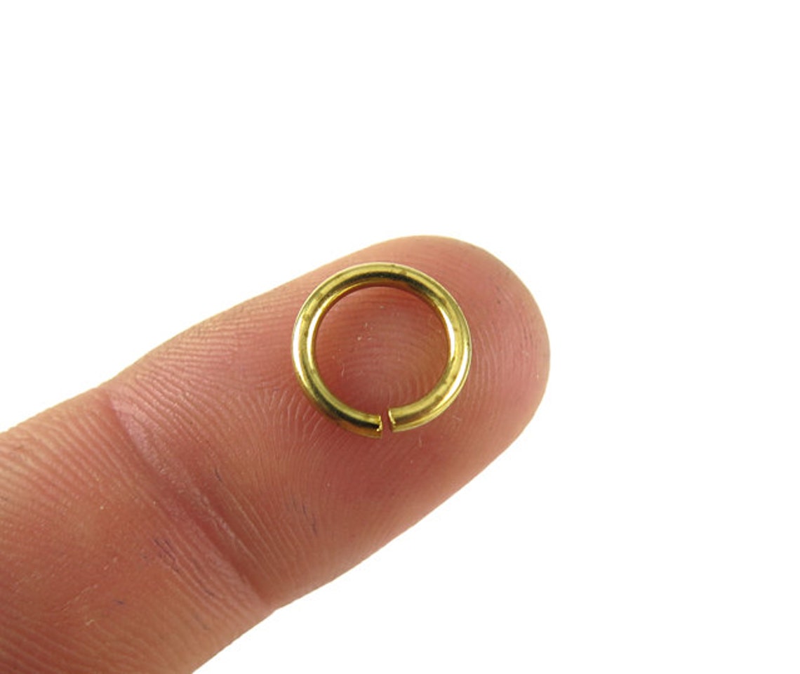 Raw Brass 10mm Round Jump Rings 50x 16 Gauge K857-A - Etsy