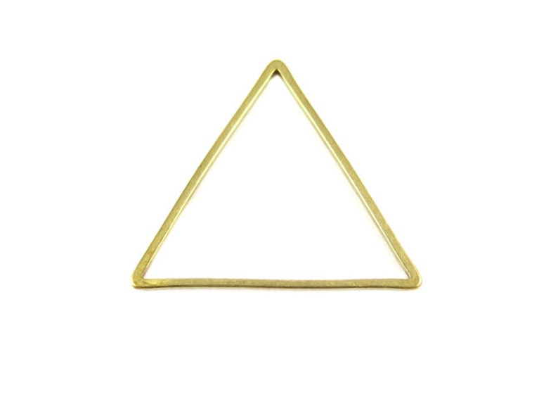 Raw Brass Triangle Shape Wire Charms 20x K217-A | Etsy