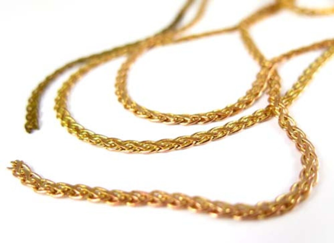 Unique Vintage Shiny Brass Pretzel Chain (4 Feet) (CP228) - Etsy