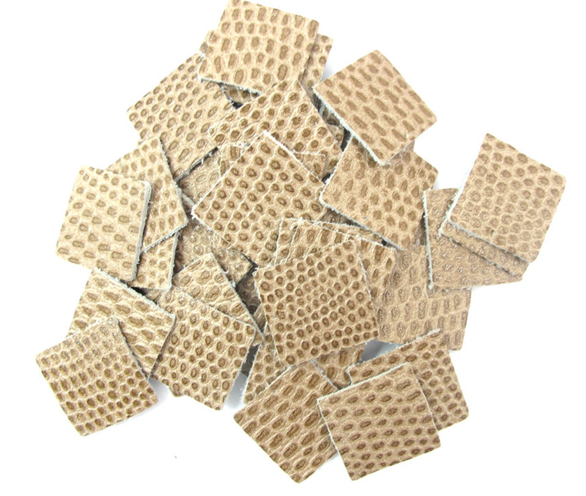 Vintage Light Brown Square Leather Strips 6X NS525 SALE - Etsy