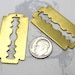 Vintage Style Razor Blade Engraving Pendants Dull Edge 4X - Etsy