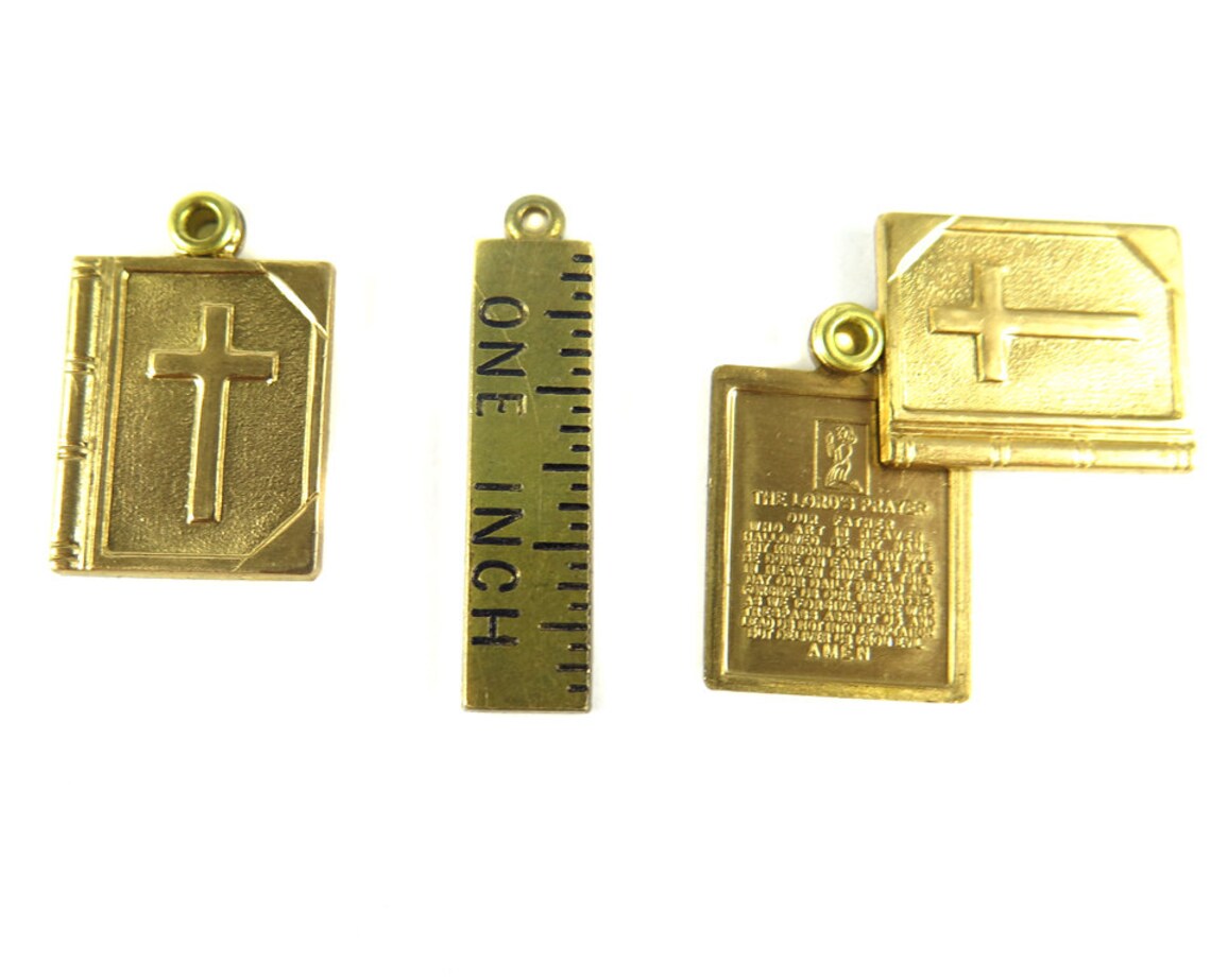 The Lord's Prayer Bible Shaped Lockets 1X M530 - Etsy