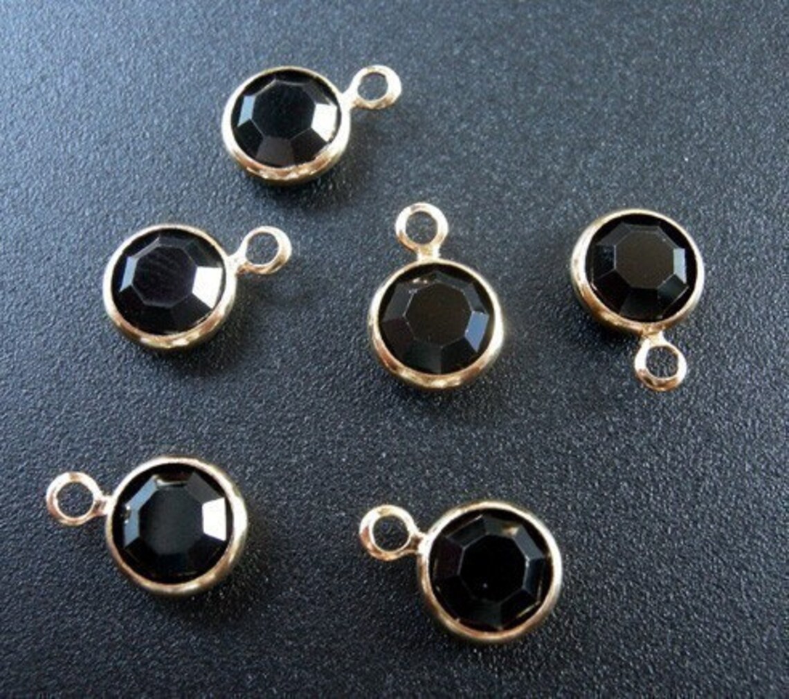 Vintage Jet Black Swarovski Crystal Rhinestone Crystal Channel - Etsy