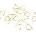 Tiny Goldplated Triangle Shape Wire Charms (12x) (K228-C) - Etsy