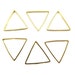 Tiny Goldplated Triangle Shape Wire Charms (12x) (K228-C) - Etsy