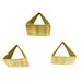 Raw Brass Tapered Pyramid Triangle Tube Charms 6x K104-A - Etsy