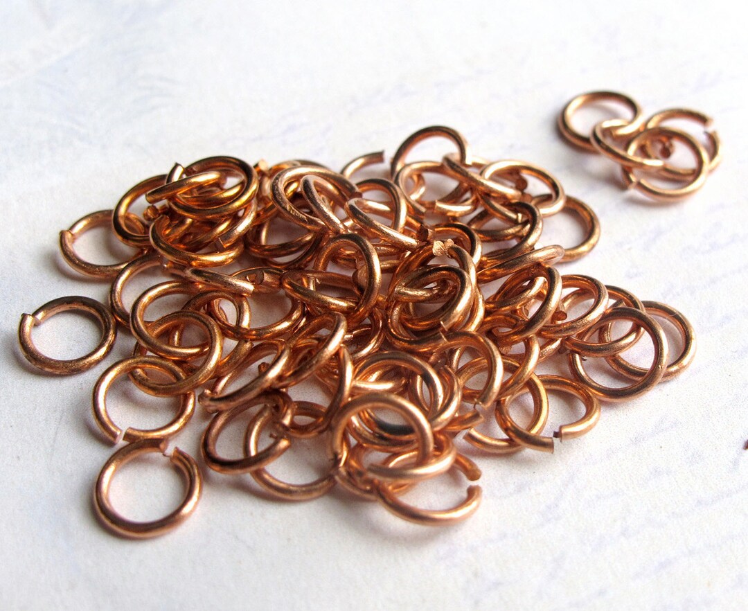 Red Brass Round Jump Rings 9mm 10 Grams F551 - Etsy