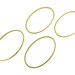 Raw Brass Oval Shape Wire Charms 24x K220-A - Etsy