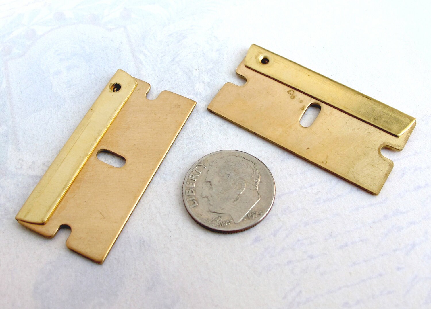 Razor Blade Engraving Pendants 2X M760-A | Etsy