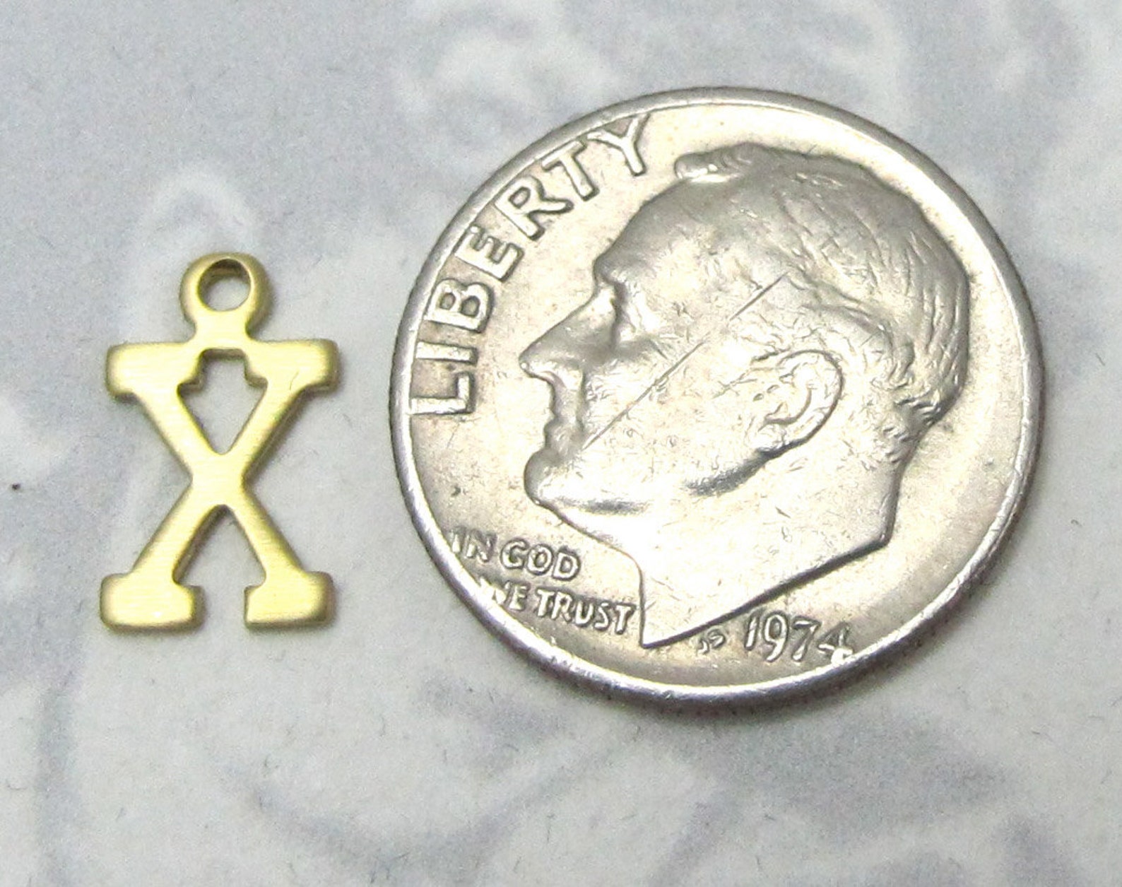 Raw Brass Letter X Charms (10X) (A523) - Etsy