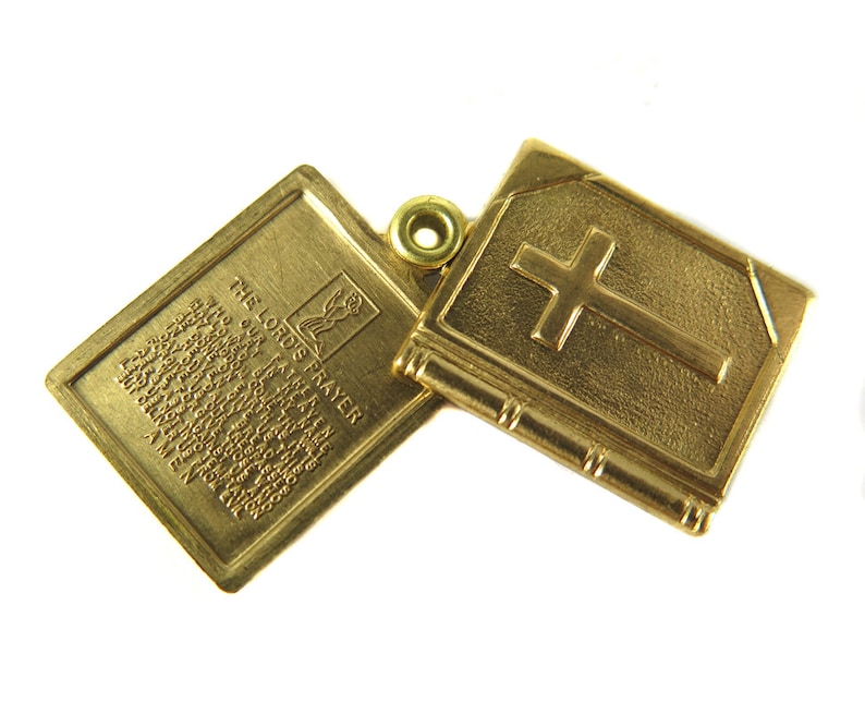 The Lord's Prayer Bible Shaped Lockets 1X M530 - Etsy