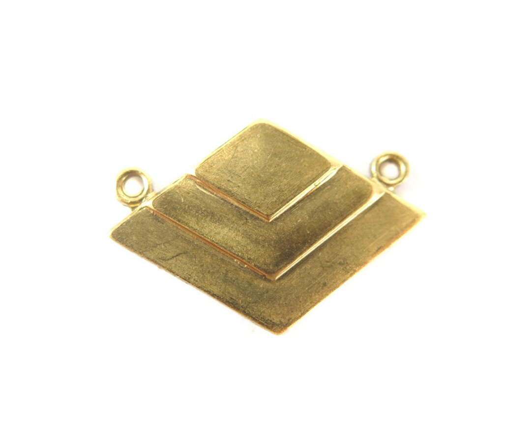 Striped Geometric Diamond Pendant 2X M888 - Etsy