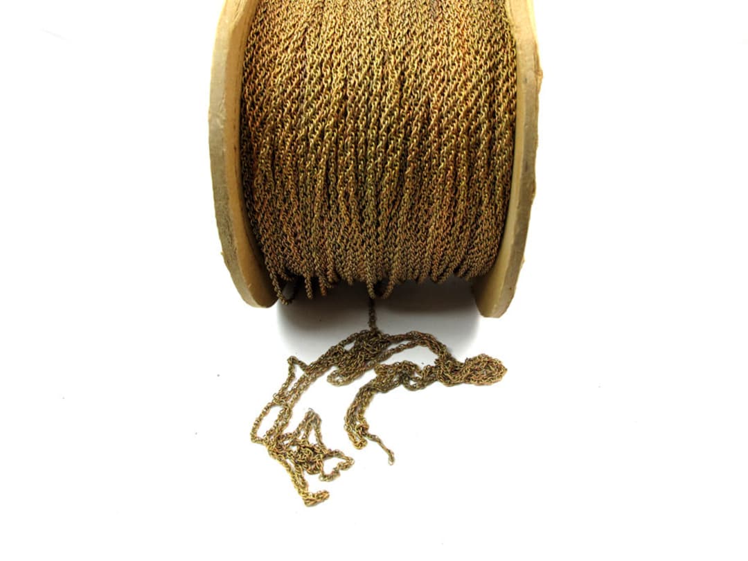 Vintage Brass Rope Chain - Soldered (6 Feet) (CP212) - Etsy