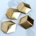 Brass Geometric Square Cube Charms / Pendants 8X V326 SALE - Etsy