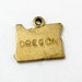 Engraved - Tiny Raw Brass Oregon State Charms (6X) (A436-A) - Etsy