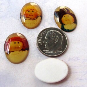 Vintage Plastic With Resin Cabbage Patch Kids Cabochons 8X CB527 - Etsy