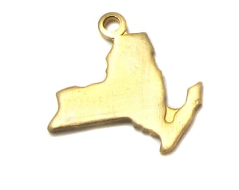 New York NY Mini Wood Charms State Cutout Jewelry and Craft - Etsy
