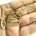 Raw Brass Pointed Oval Shape Wire Charms 30x K214-A - Etsy