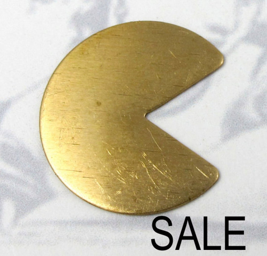 Brass Engraving Pac Man Charms 8X V294 - Etsy