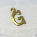 Raw Brass Letter G Charms (10X) (A506) - Etsy