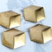 Brass Geometric Square Cube Charms / Pendants 8X V326 SALE - Etsy