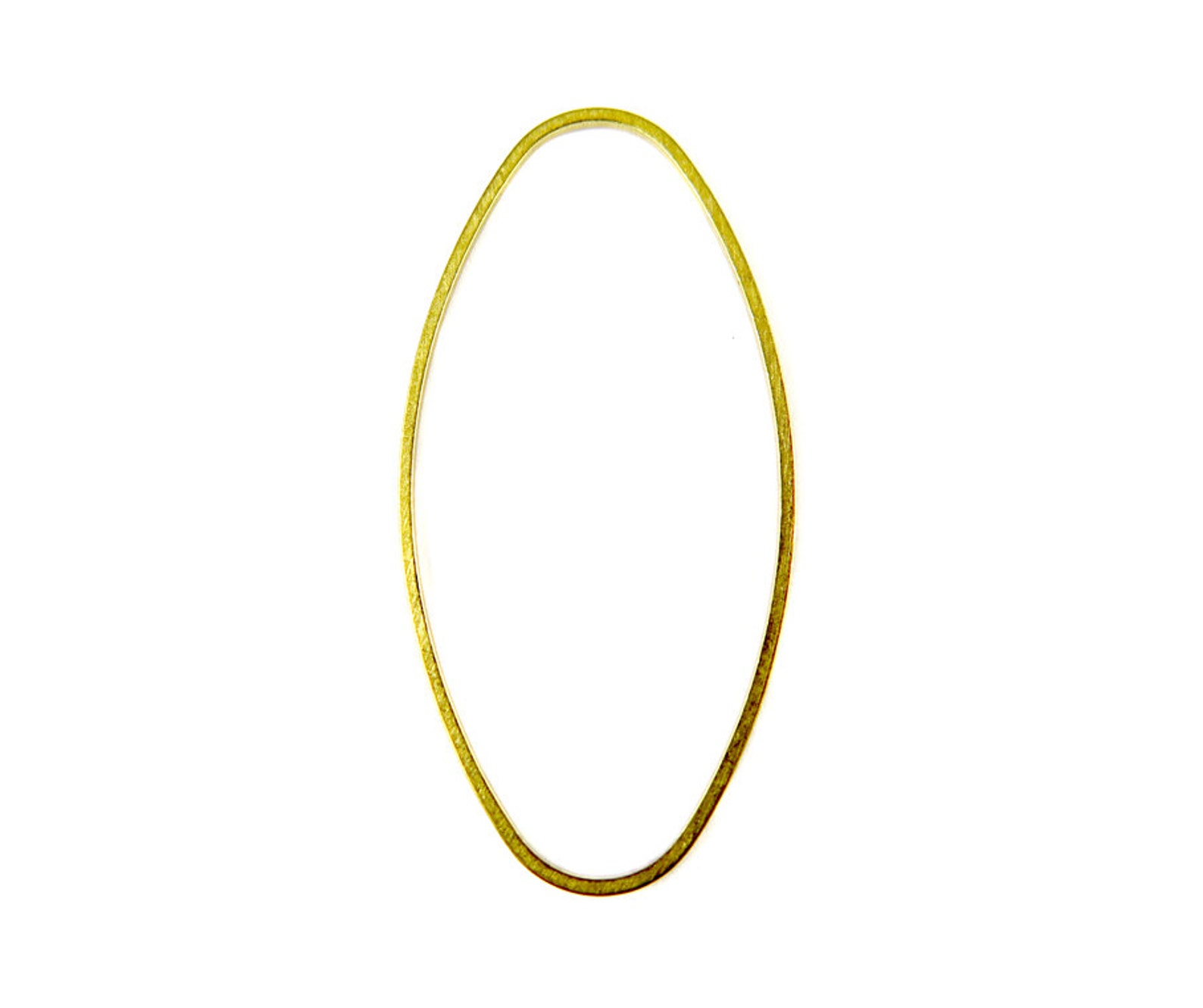 Large Raw Brass Oval Shape Wire Charms 20x K208-A - Etsy
