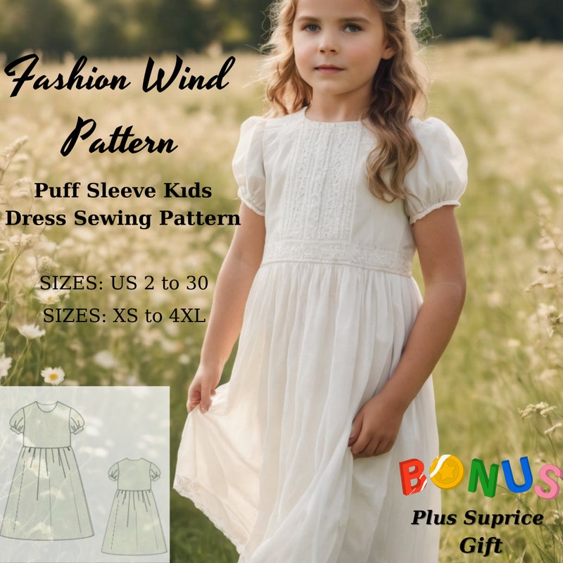 Girl Dress Sewing Pattern - Etsy