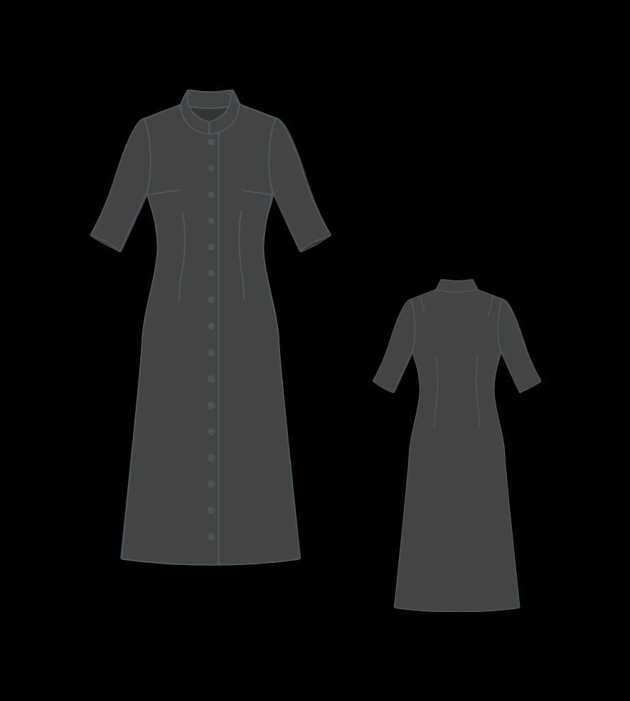 Mandarin Neck Midi Flare Sewing Pattern,chinese Vintage Dress,china ...