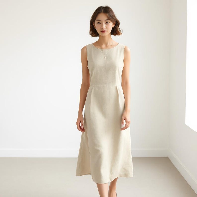 A-line Linen Dress Sewing Pattern: Cottagecore Style (US 2-30) - Etsy