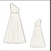 One Shoulder Prom Dress Sewing Pattern, One Shoulder Dress Sewing ...
