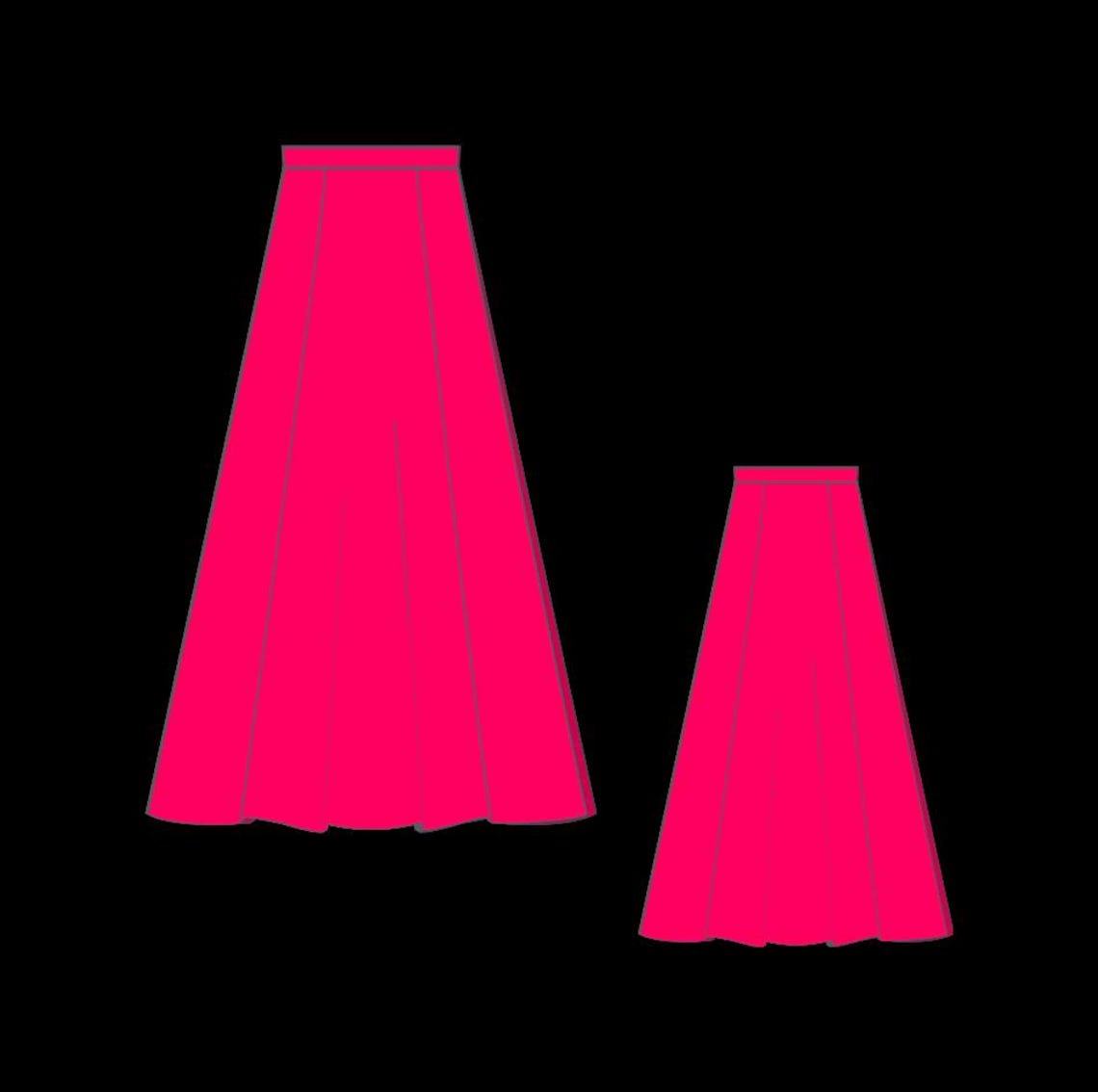 Anarkali Dress Sewing Pattern: Lehenga Choli, Indian Skirt (XS-4XL ...