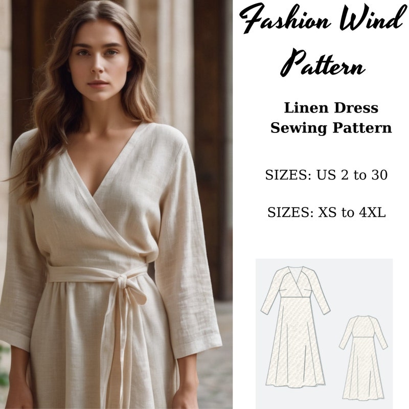Linen Dress Pattern - Etsy