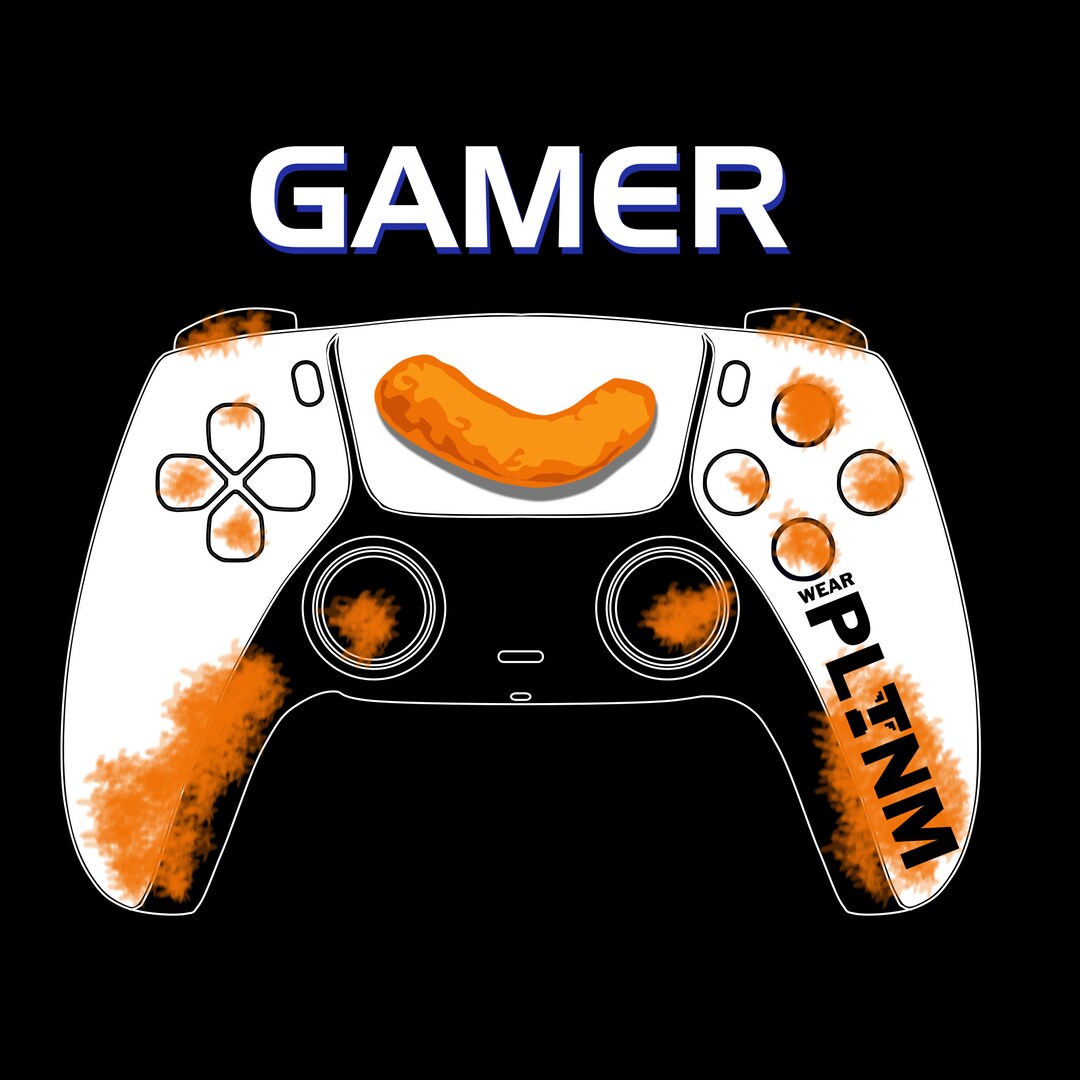 Gamer Shirt Funny Spilled Cheeto Playstation Dualsense PS4 PS5 Gift ...
