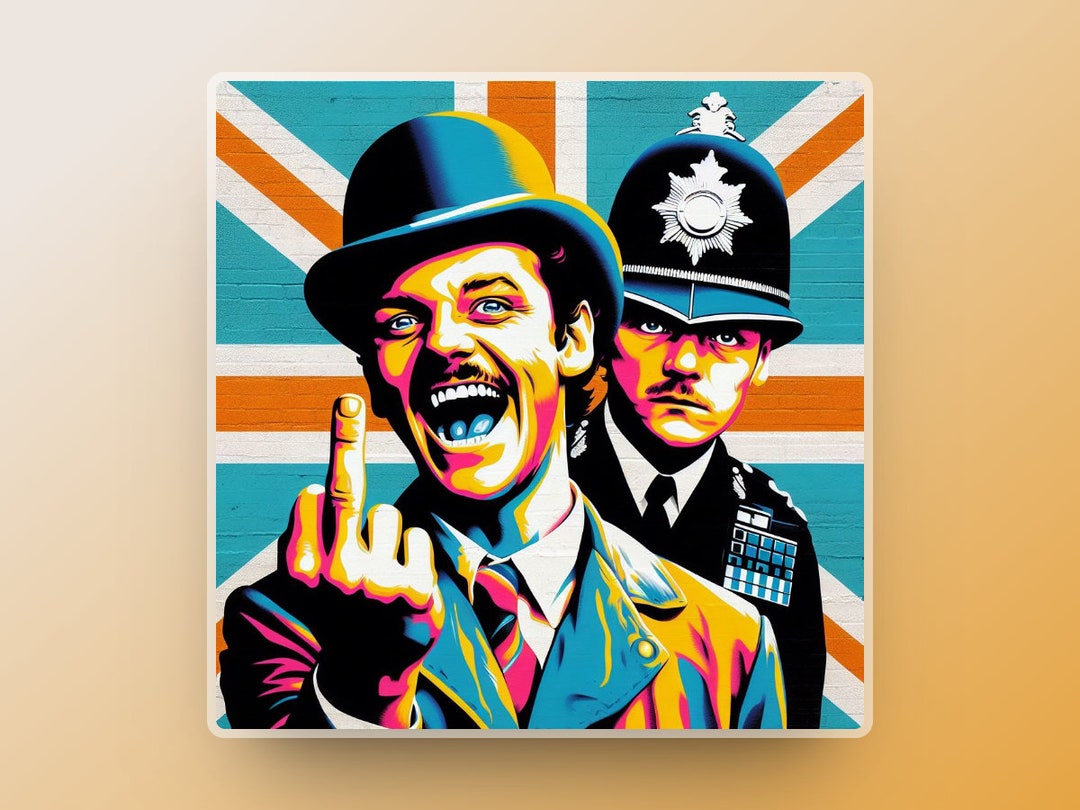 Middle Finger Wall Art, Finger Poster, Drawing Wall Art, Pop Art Wall ...